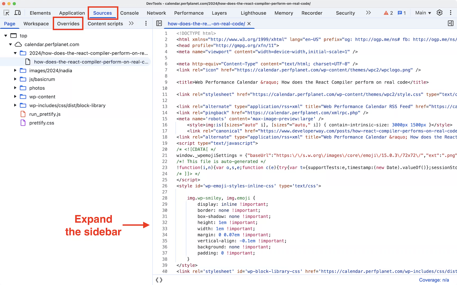 Web Performance Calendar Using Devtools To Validate Web Performance